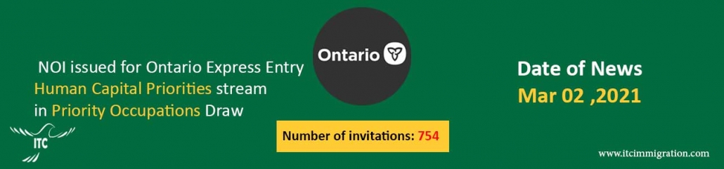 Ontario Human Capital Priorities 2 Mar 2021 Priority Occupations Draw ...